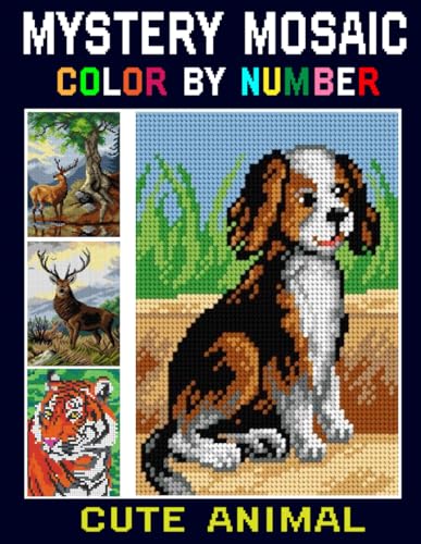Mystery Mosaic Color By Number Cute Animal: Exotic and Stylish Animals ...