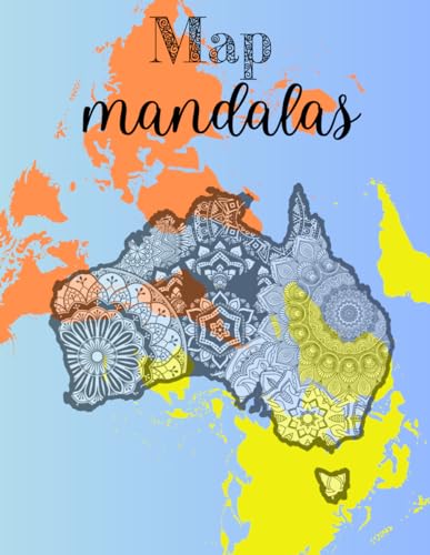 Map Mandalas: World map mandalas, Geographic art therapy, Travel ...