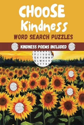 Choose Kindness Word Search Puzzles: Kindness Poems Included by Little ...