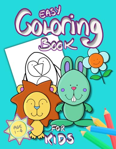 Easy Coloring Book for Kids: Fun Coloring Pages For Preschool and ...