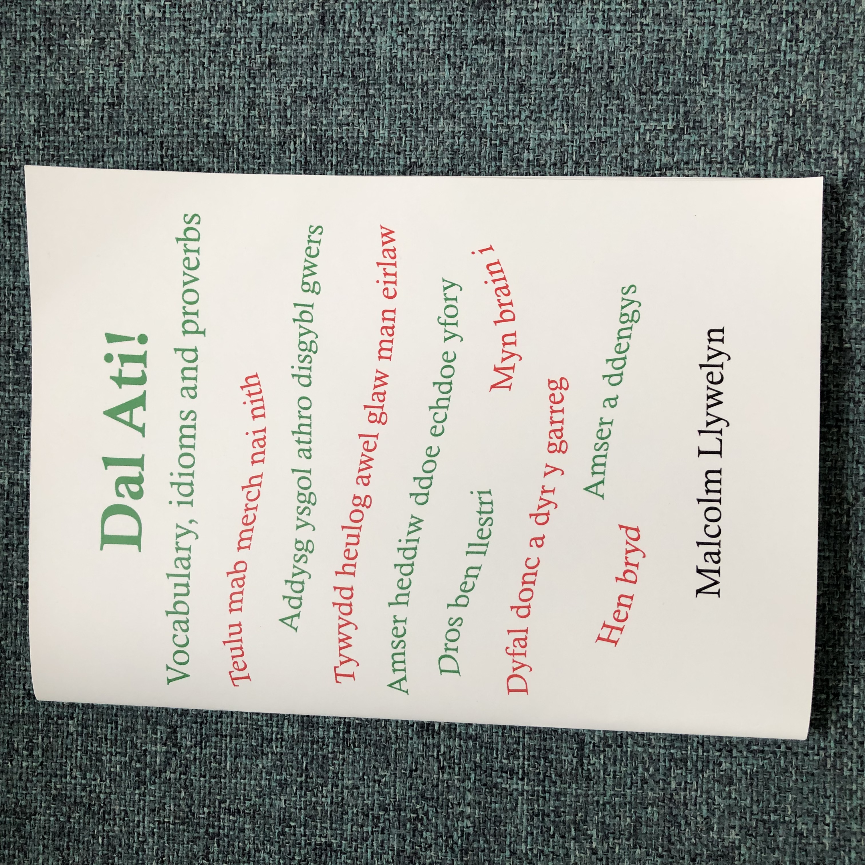 Dal Ati! by Malcolm Llywelyn | Goodreads