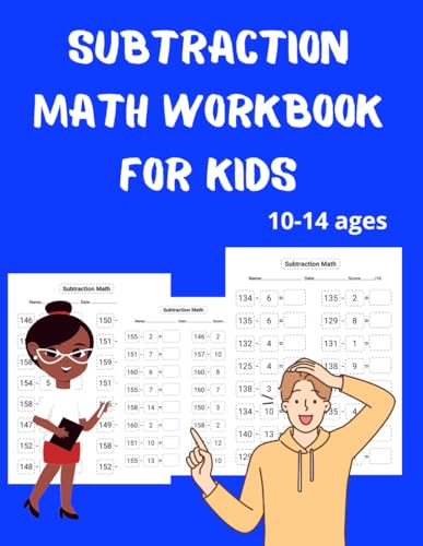 Subtraction math workbook for kids 10-14 ages by Mario K | Goodreads