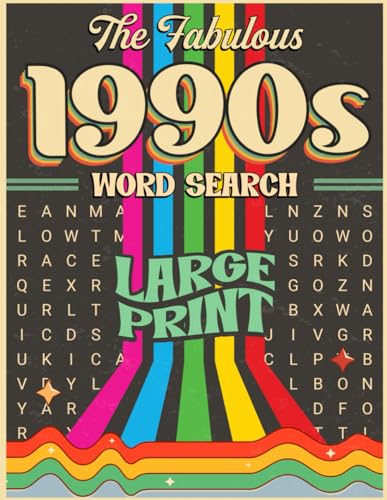 The fabulous 1990s Word Search Large Print: Large Print The Fabulous ...