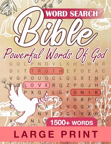 Bible Verses Word Search for Adult: Large Print Challenging Puzzles ...