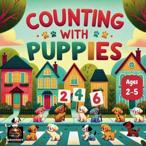 Counting With Puppies: Fun and Educational Math Activity Book for Kids ...