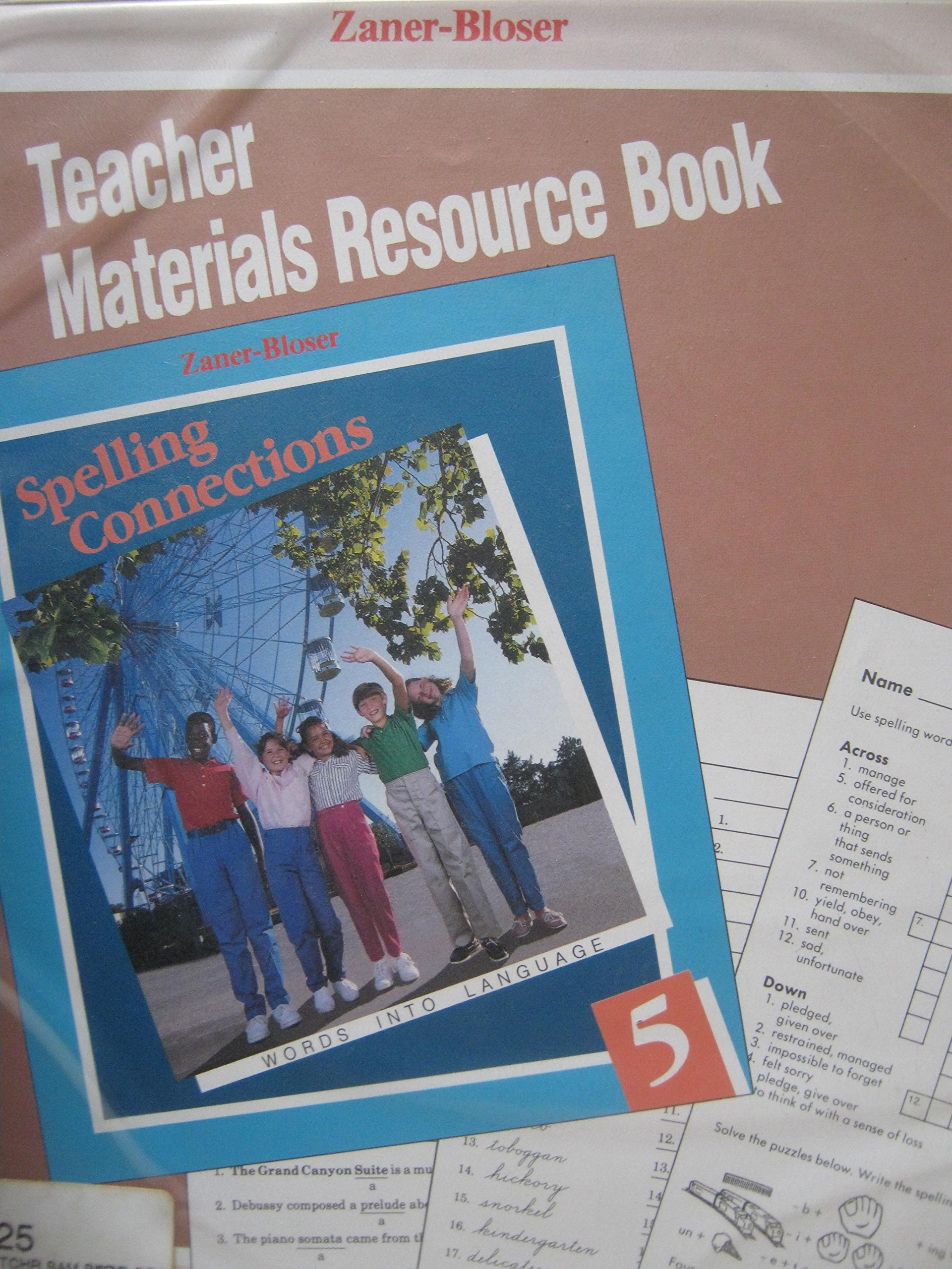 Spelling Connections Words into Language Alternative Word Lists Grade 5 ...