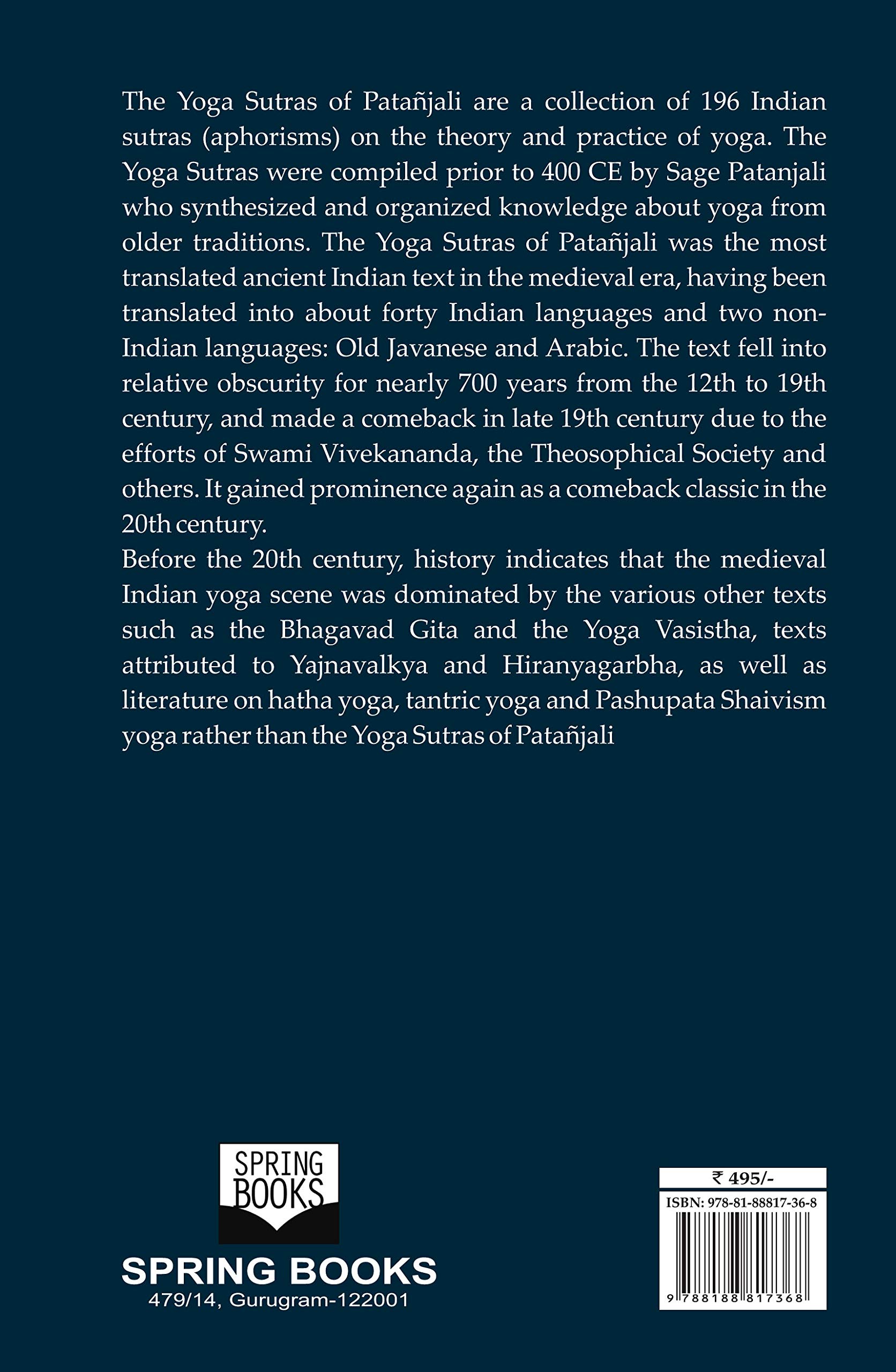 The Yoga Sutras of Patanjali: The Book of the Spiritual Man by ...
