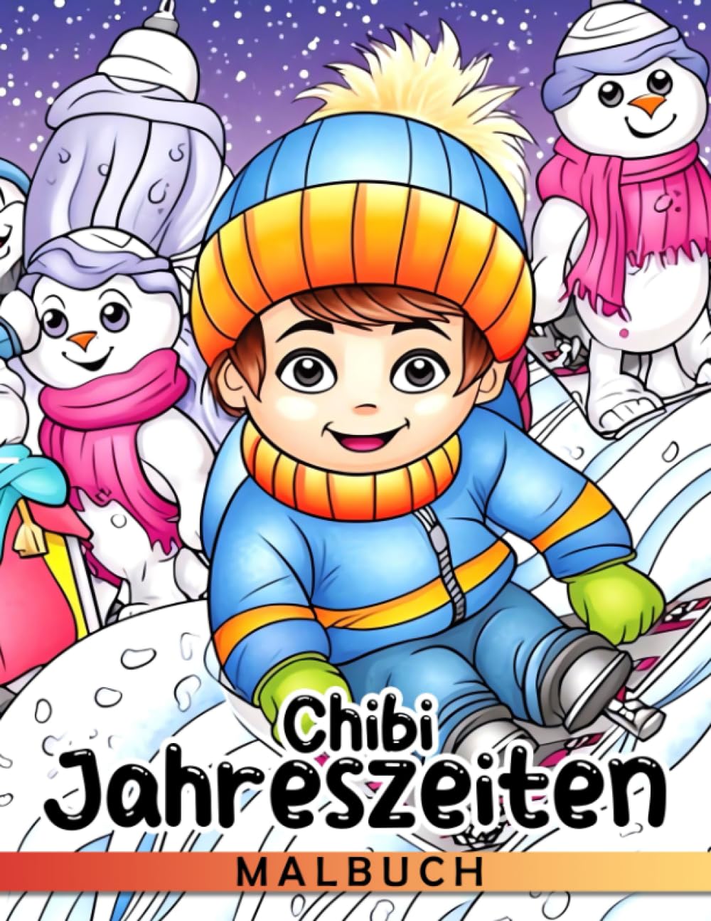Chibi Jahreszeiten Ausmalbuch: Ein Malbuch für Kinder, um die Wunder ...