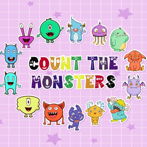 Count The Monsters: Can you count all the Monsters? A Fun Activity Book ...