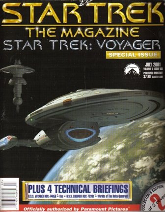 Star Trek the Magazine Star Trek:voyager July 2001 by Ben Robinson ...