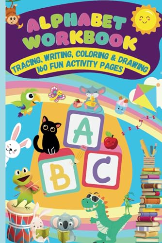 Alphabet Workbook | 160 Fun Activity Pages | Uppercase and Lowercase A ...