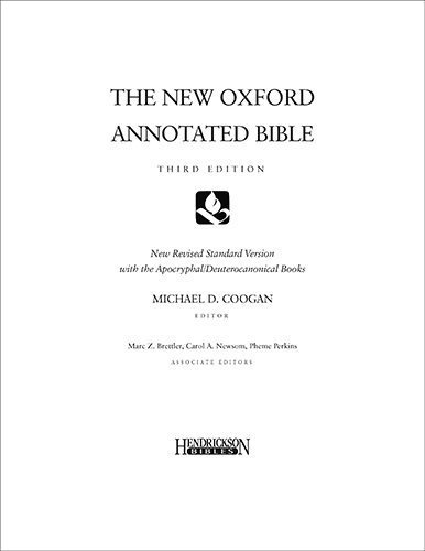 New Oxford Annotated Bible-NRSV-Loose-Leaf (2006-01-01) by Anonymous ...