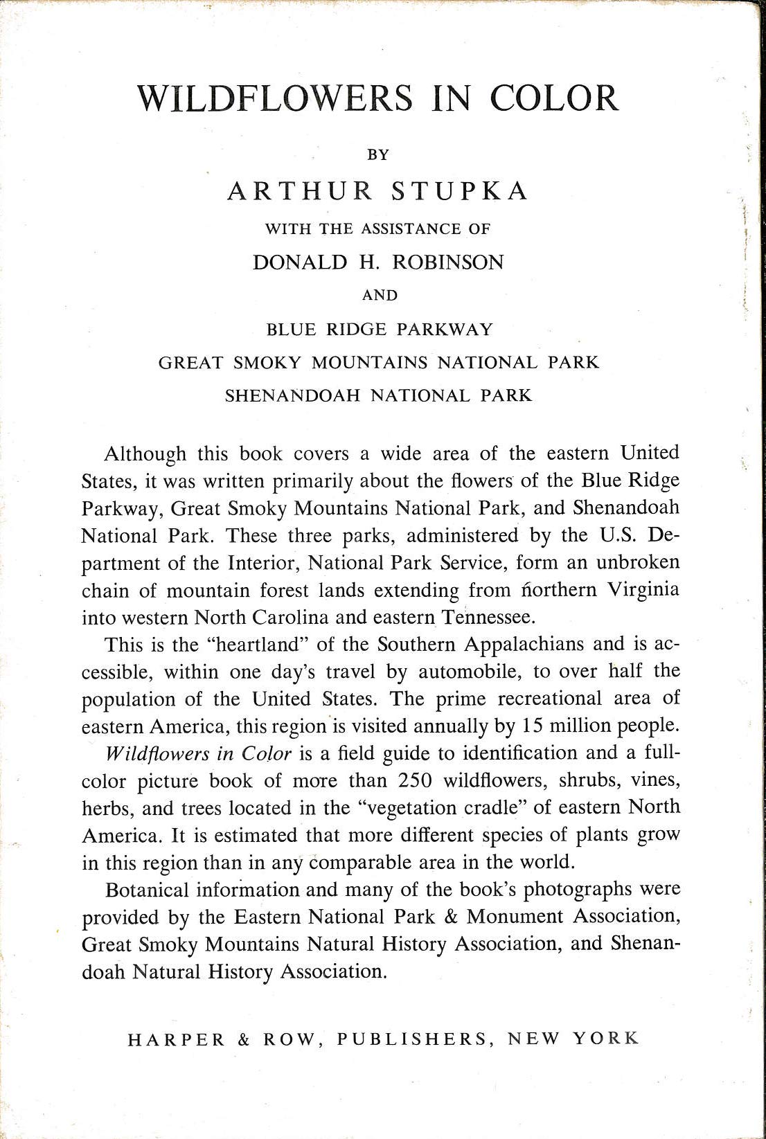 Wildflowers in Color by Arthur Stupka | Goodreads