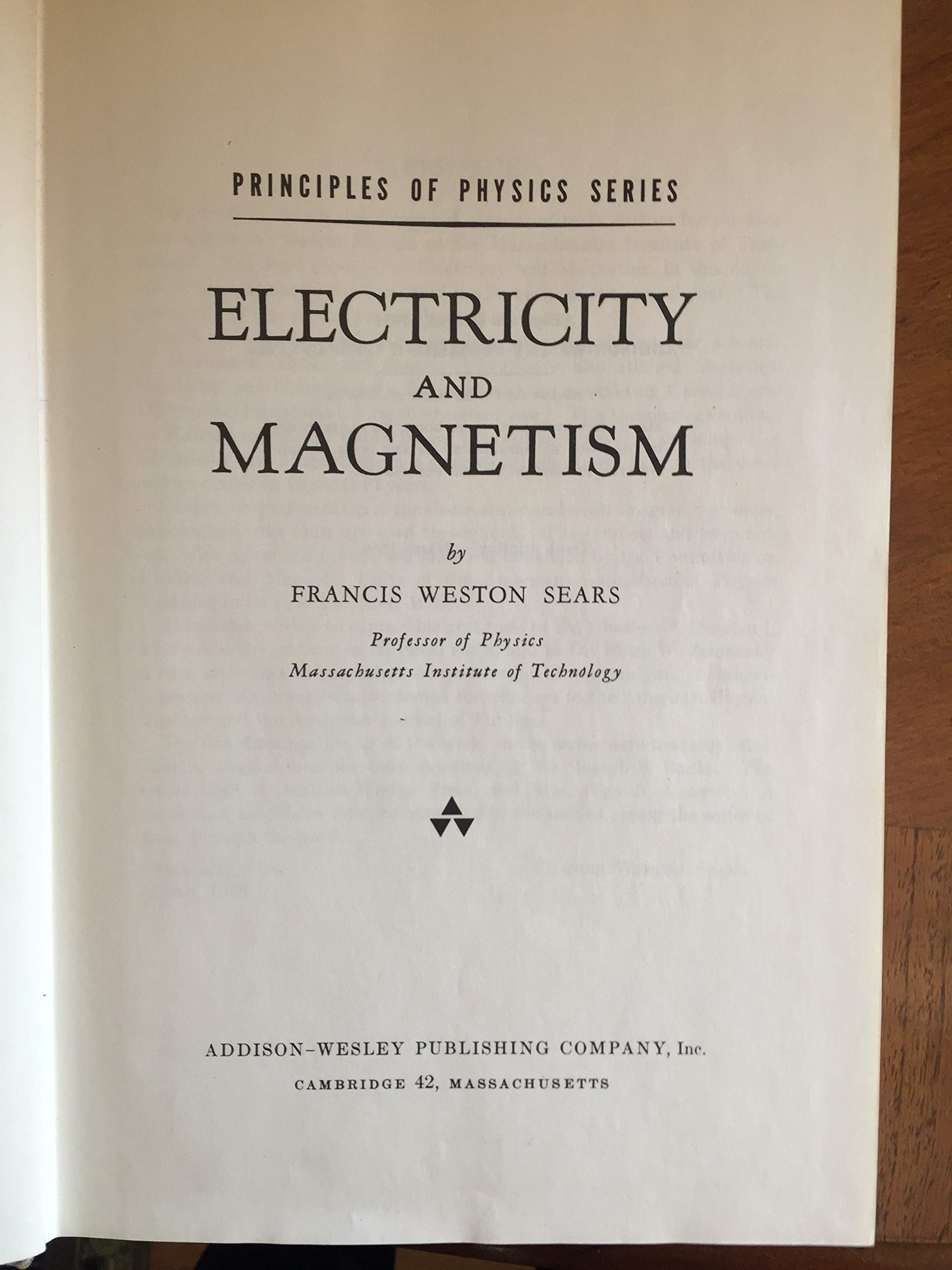 Principles of Physics v. II: Electricity and Magnetism by Francis ...