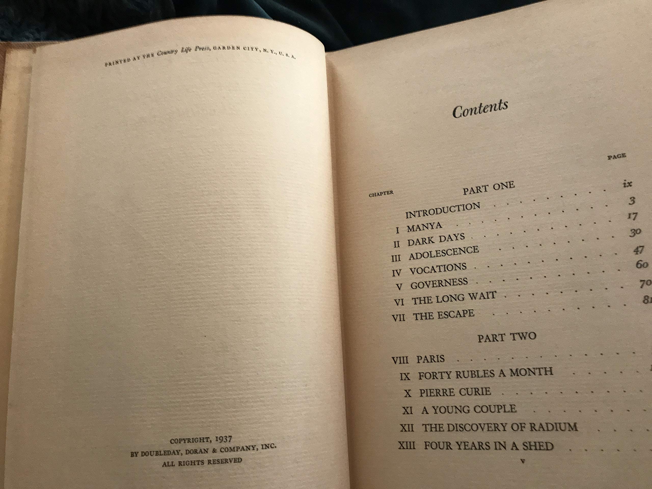 Madame Curie A Biography by Eve Curie translated by Vincent Sheean by ...