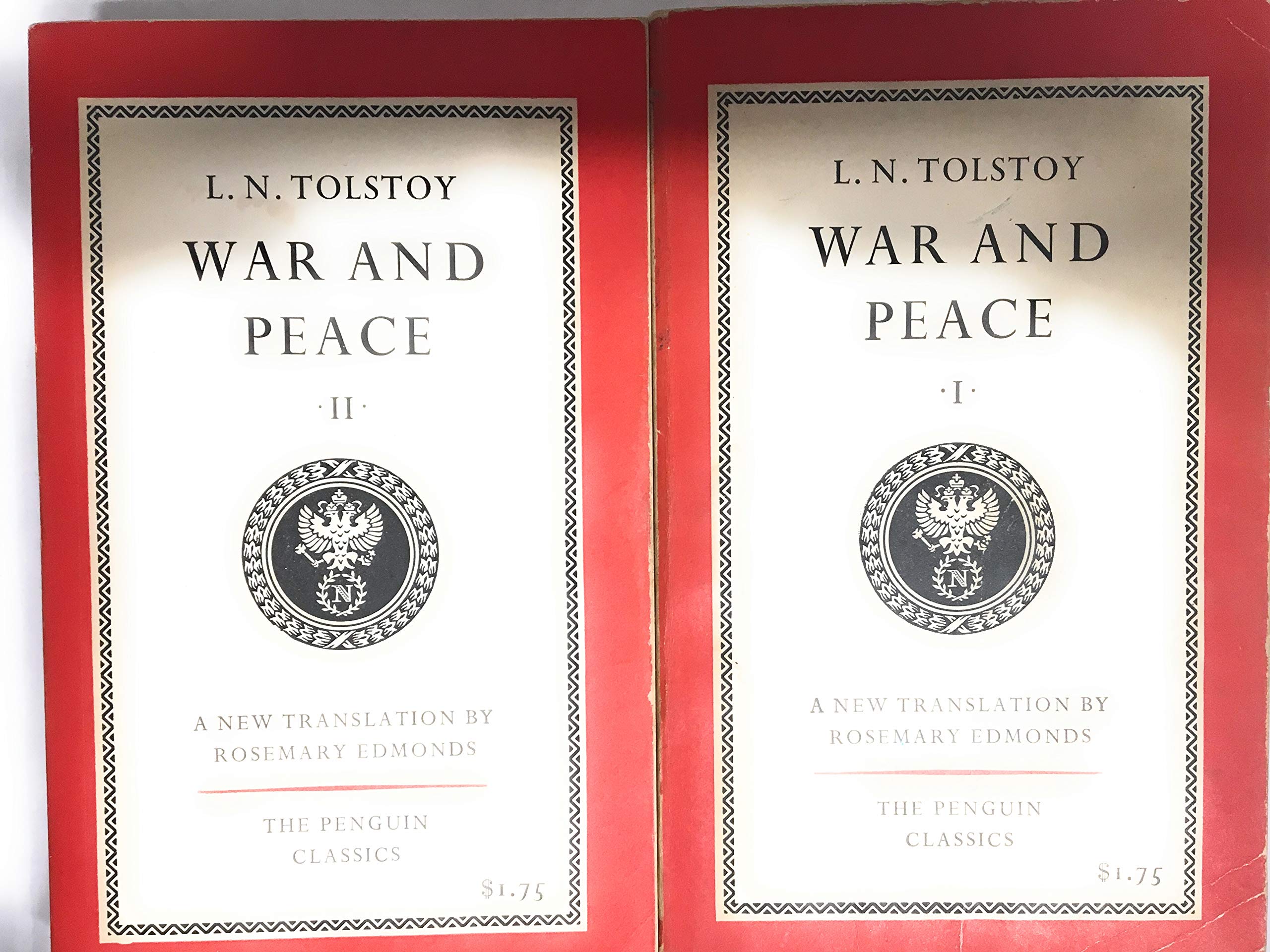 L.n Tolstoy War and Peace a New Translation By Rosemary Edmonds (2 ...