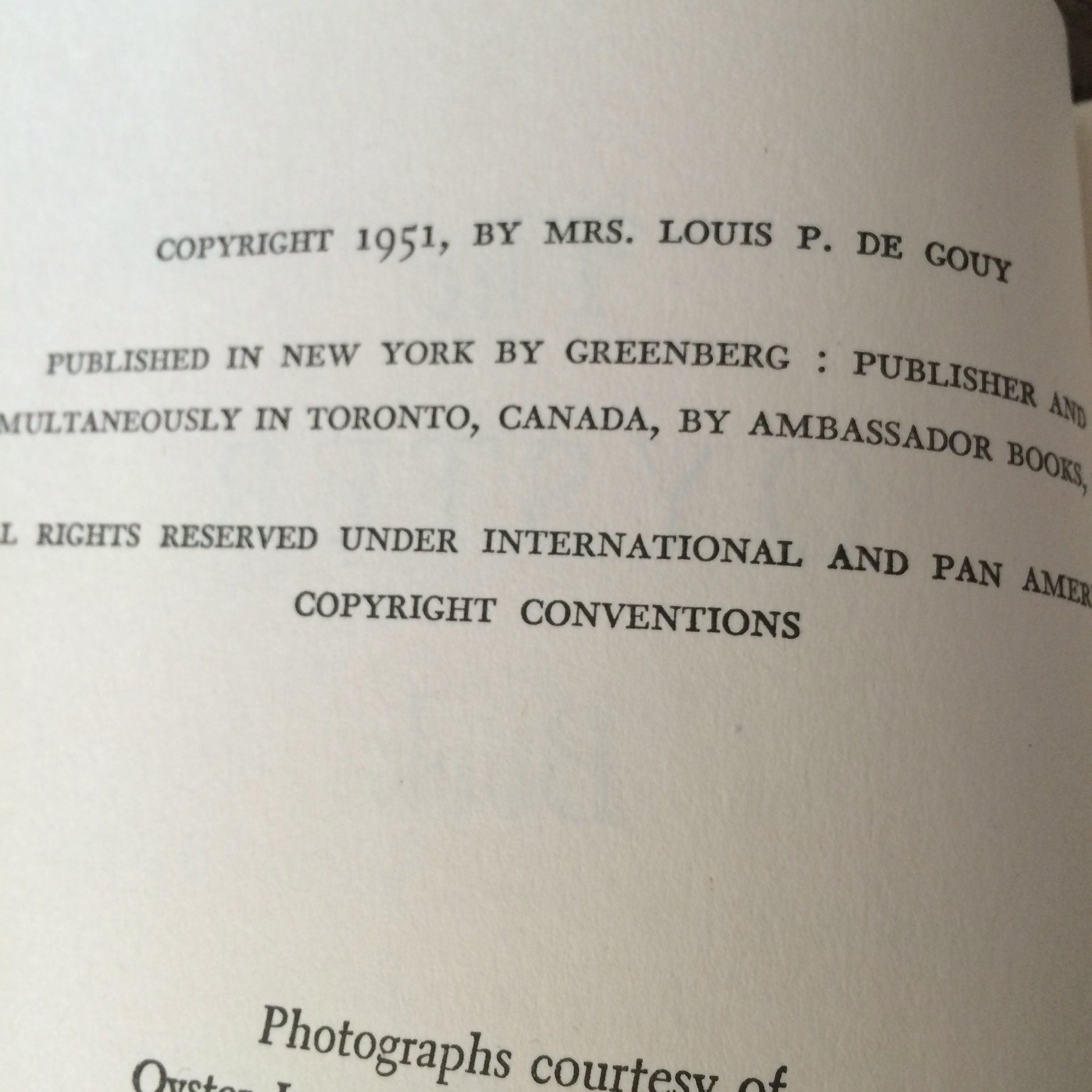 The Oyster Book: 266 Famous Recipes for Every Conceivable Oyster Dish ...