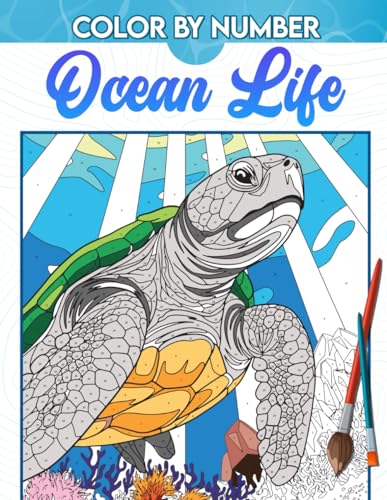 Ocean Life Color by Number: Ocean Life Color By Number, Sea Life ...