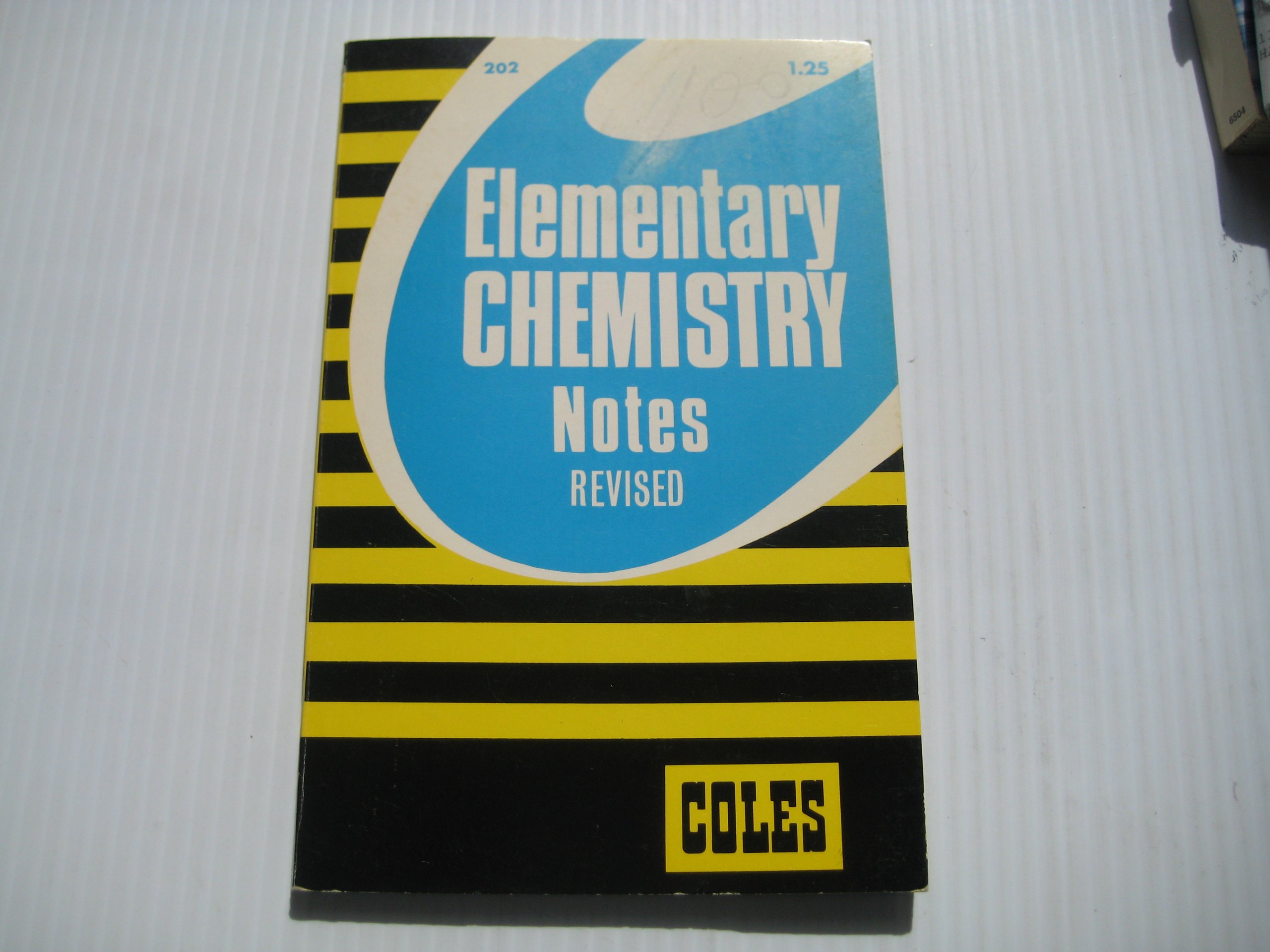 Coles Notes Elementary Chemistry Notes Revised by Coles Editorial Board ...