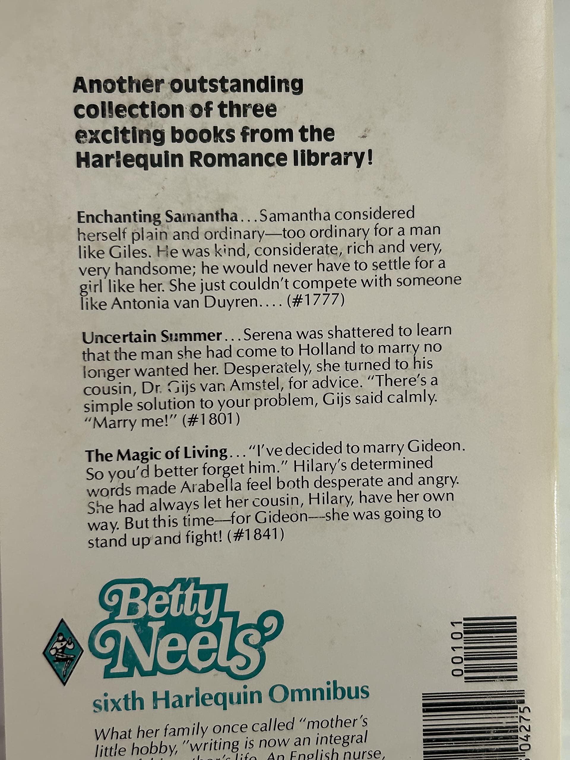 Enchanting Samantha; Uncertain Summer; The Magic of Living by Betty ...