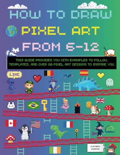 HOW TO DRAW PIXELART WITH PEN OR APPS: Pixel Art For Kids & Adults ...