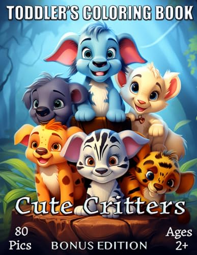 Cute Critters Coloring Book: A wonderful collection of fun and furry ...