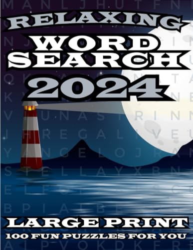 Relaxing Large Print Word Search 2024: Soothing Word Search Puzzle Book ...