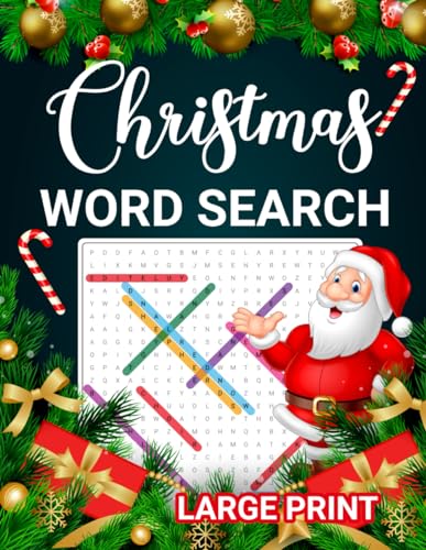 Christmas Word Search Large Print: Christmas and Winter Themed Puzzle ...