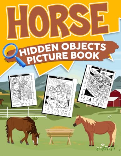 Horse Hidden Objects Picture Book: Search And Find The Hidden Objects ...