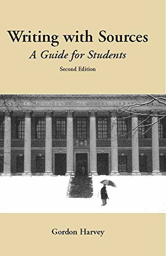 Writing with Sources: A Guide for Students by Gordon Harvey by Gordon ...