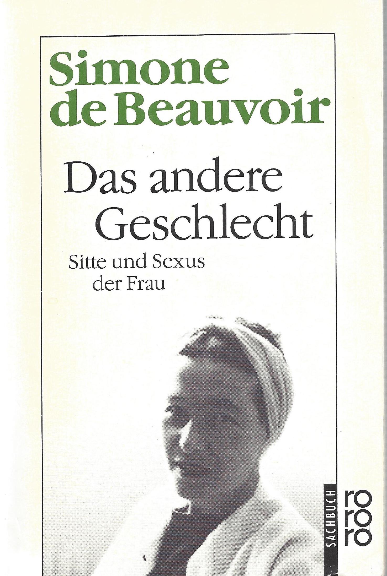 Das Andere Geschlecht sitte und sexus der frau by Simone de Beauvoir ...
