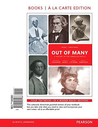 Out of Many: A History of the American People, Volume 1, Books a la ...
