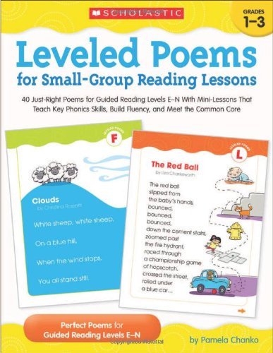 By Pamela Chanko Leveled Poems for Small-Group Reading Lessons: 40 Just ...