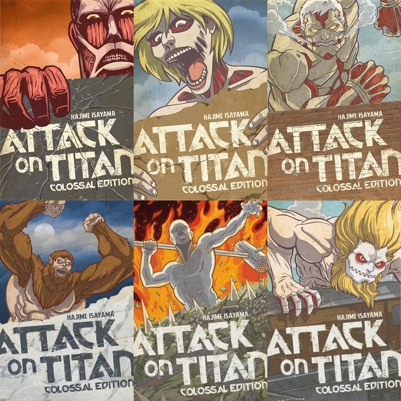 Attack on Titan: Colossal Edition 6 Books Collection , Volume 1 -6 by ...
