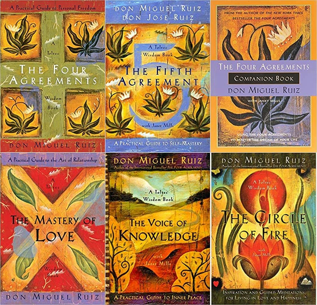 A Toltec Wisdom Book 6 Books Set Collection (The Four Agreements, The ...