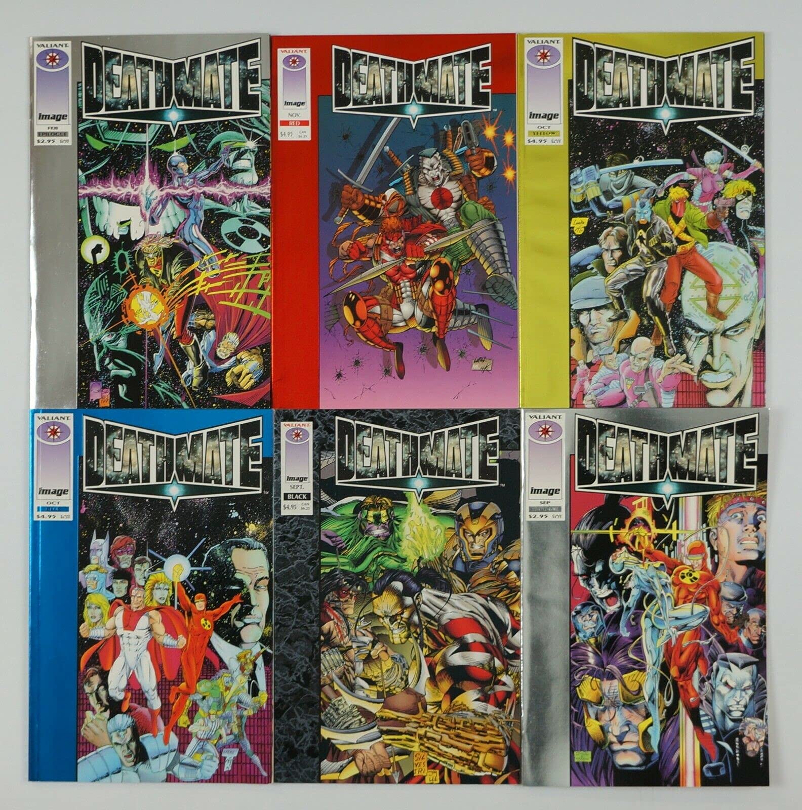 Deathmate (set of 6 comic books) complete series by Eric Silvestri John ...