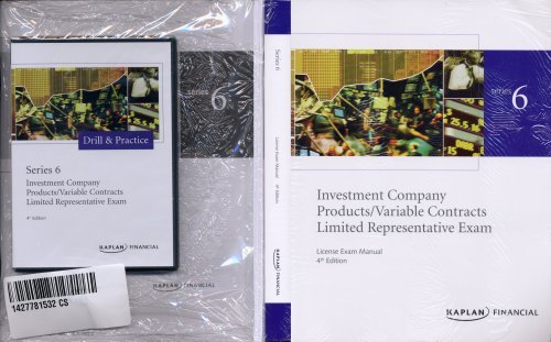 Kaplan, Series 6: Investment Company Products / Variable Contracts ...