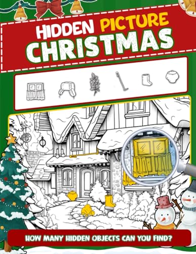 Christmas Hidden Pictures Book: Search And Find Books | Hidden Objects ...