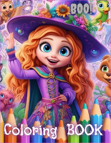 Coloring Story Book: The Adventures of Little Witch Abra for girls 3 ...