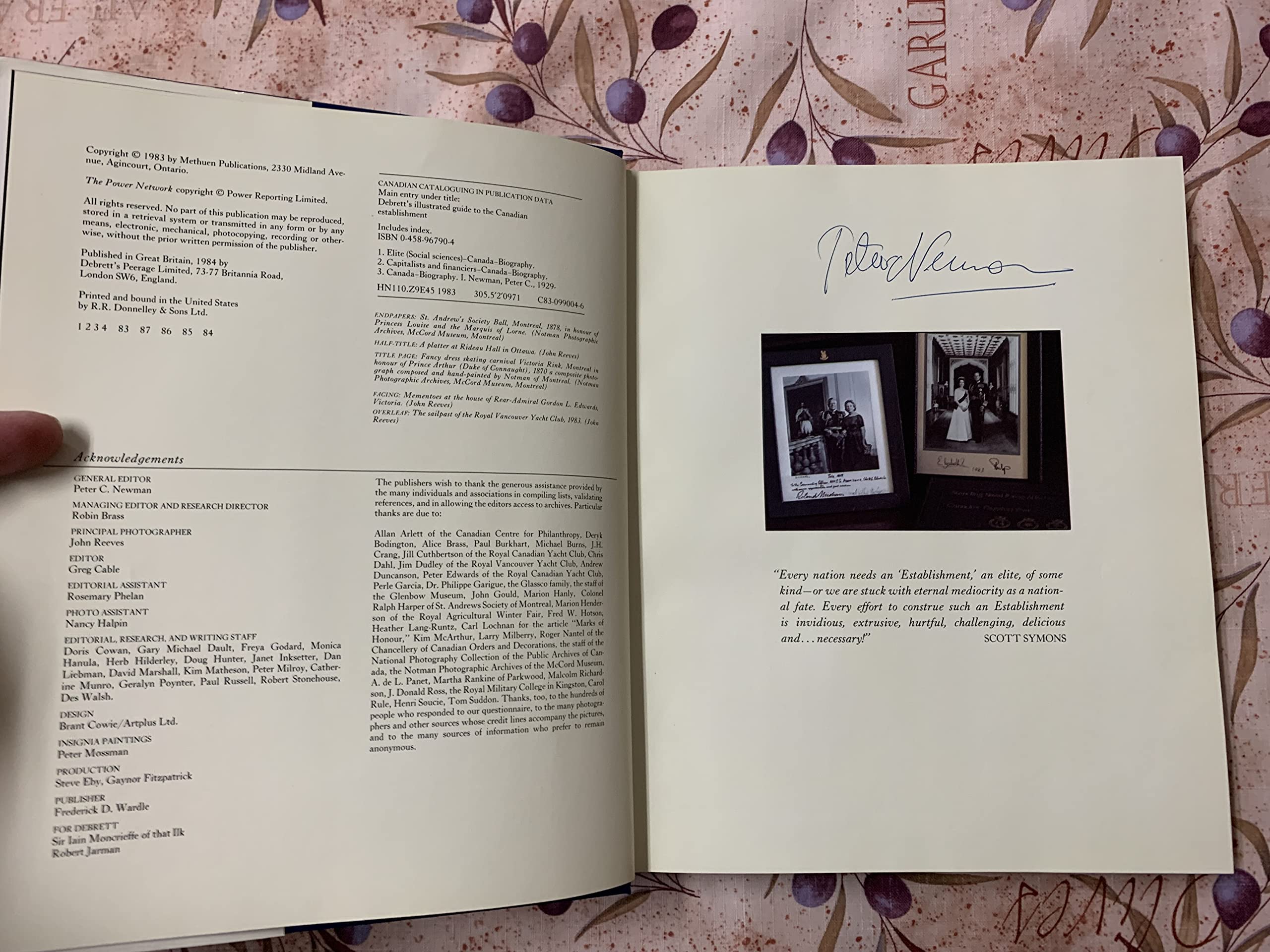 Debrett's Illustrated Guide to the Canadian Establishment by Peter C ...