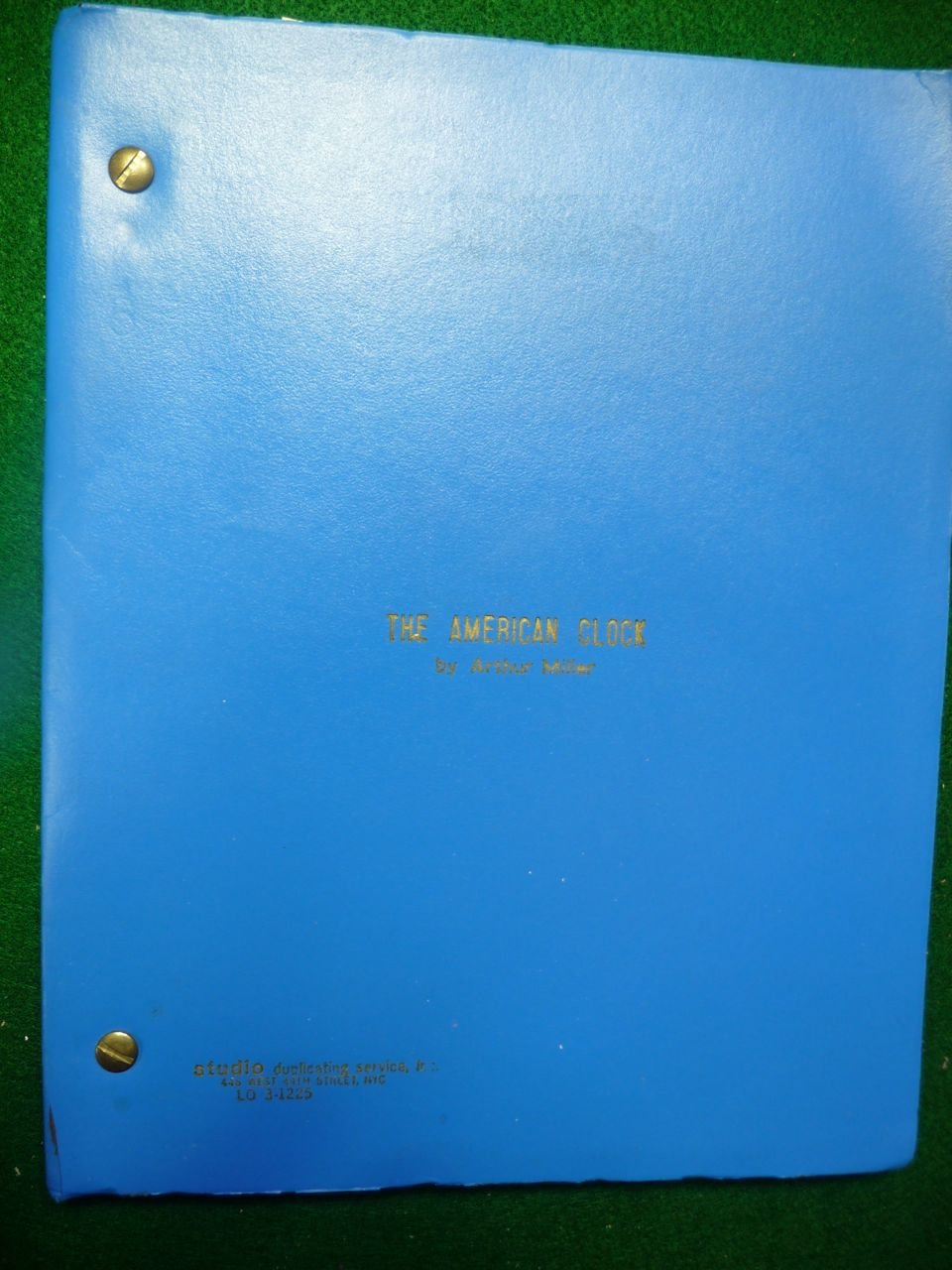 The American Clock A Mural for Theatre - Original Script - Signed by ...