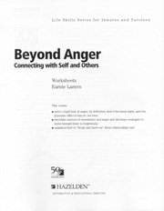 Beyond Anger Worksheets by Earnie Larsen | Goodreads