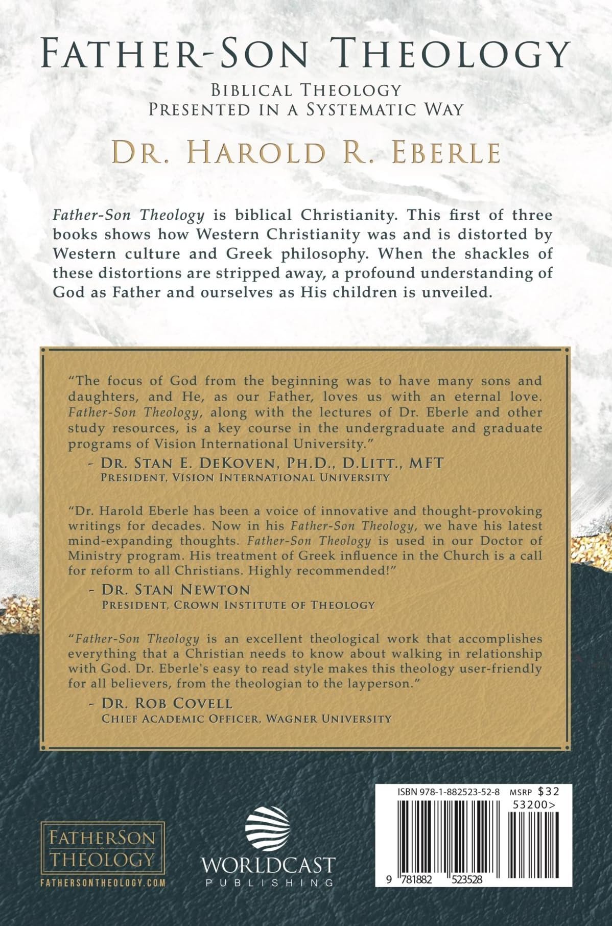 Father-Son Theology, Book 1: Biblical Theology Presented in a ...