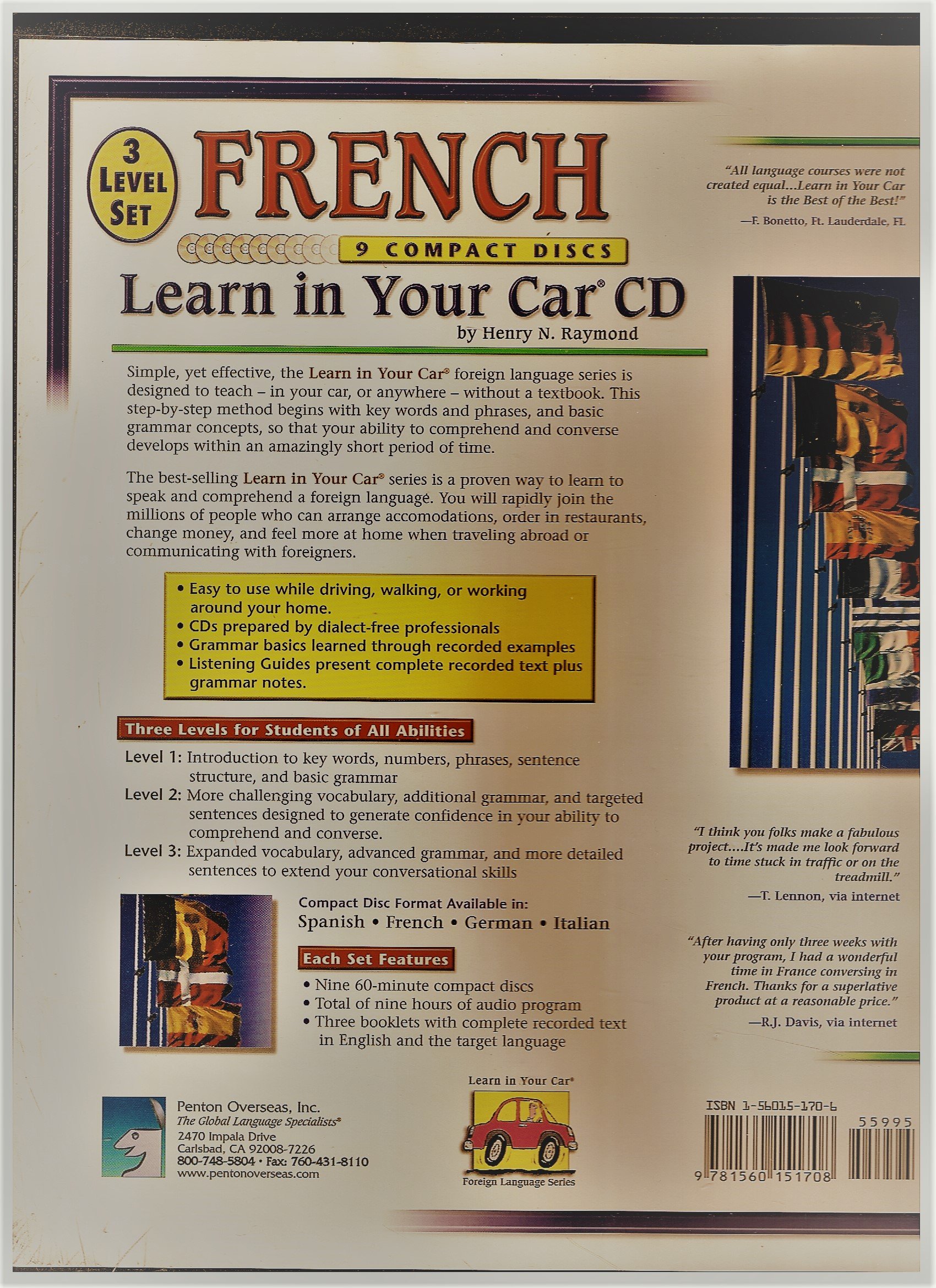 Learn in Your Car French: 3 Level Set : A Complete Language Course by ...