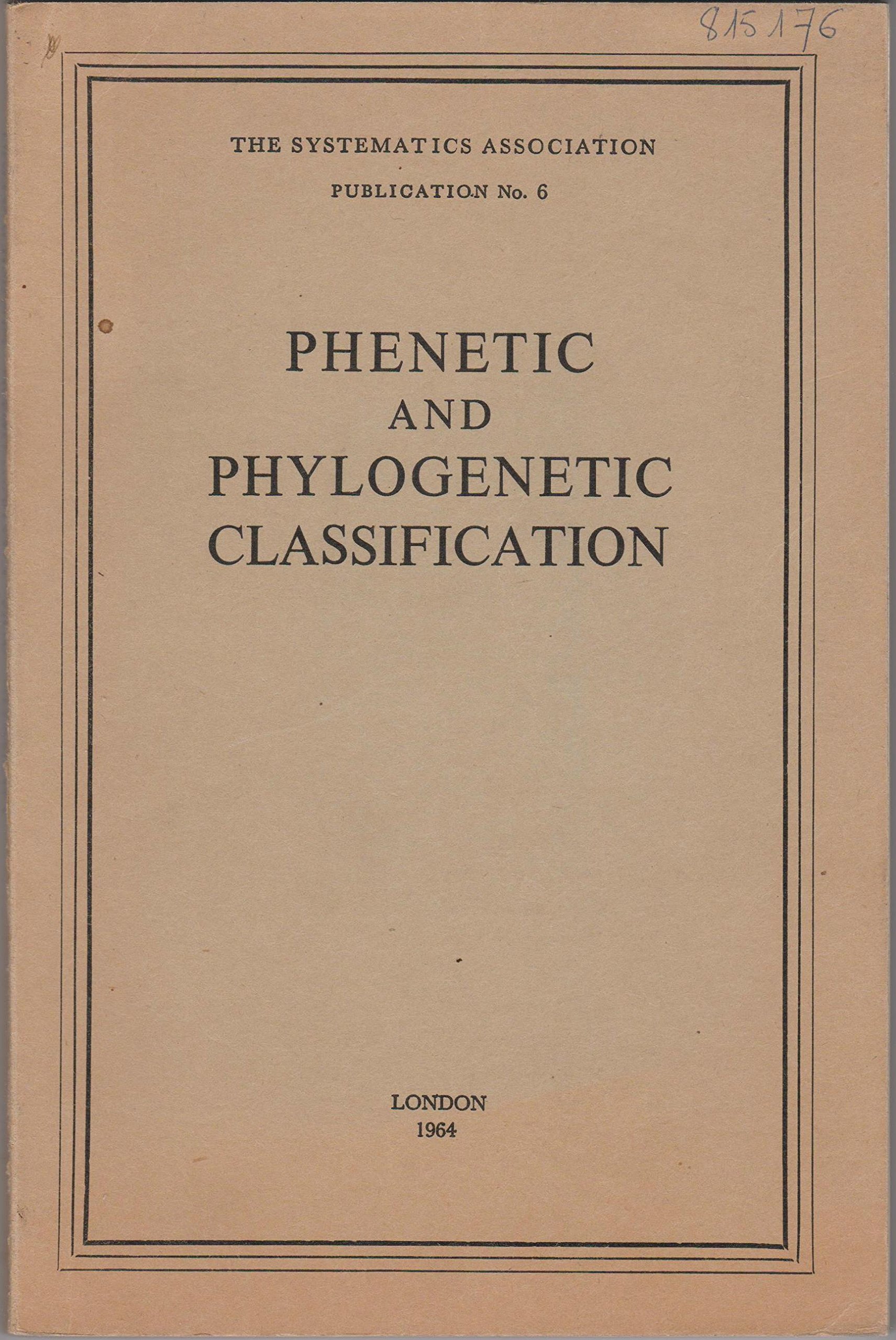 Phenetic and Phylogenetic Classification by V.H. and McNeill Heywood ...