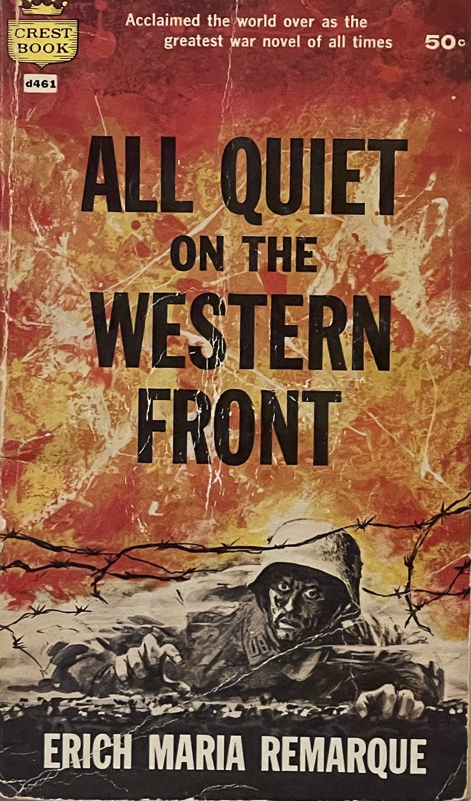 All Quiet on the Western Front Crest Book d461 by Erich Maria Remarque ...