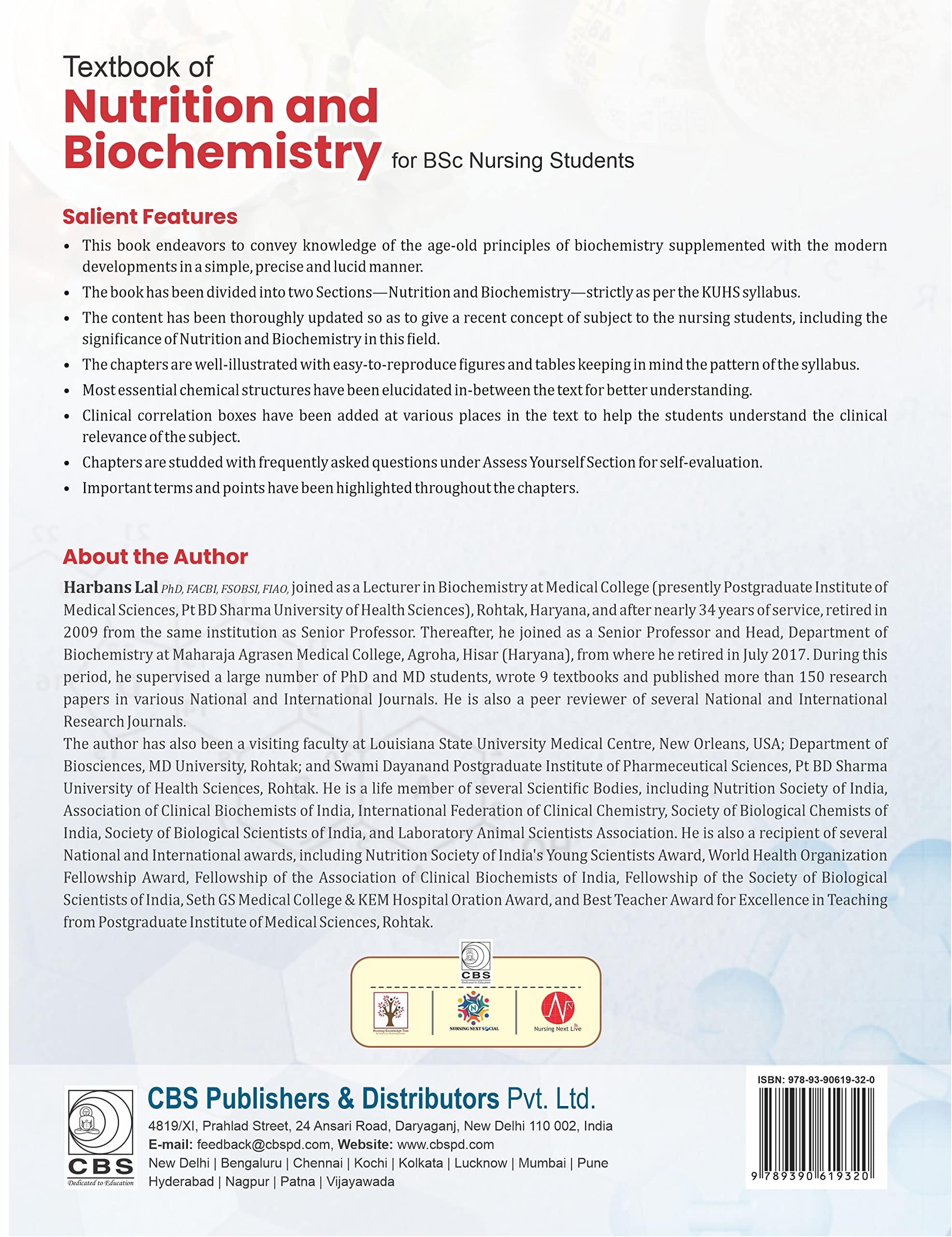 Textbook Of Nutrition And Biochemistry For BSc by Harbans Lal | Goodreads