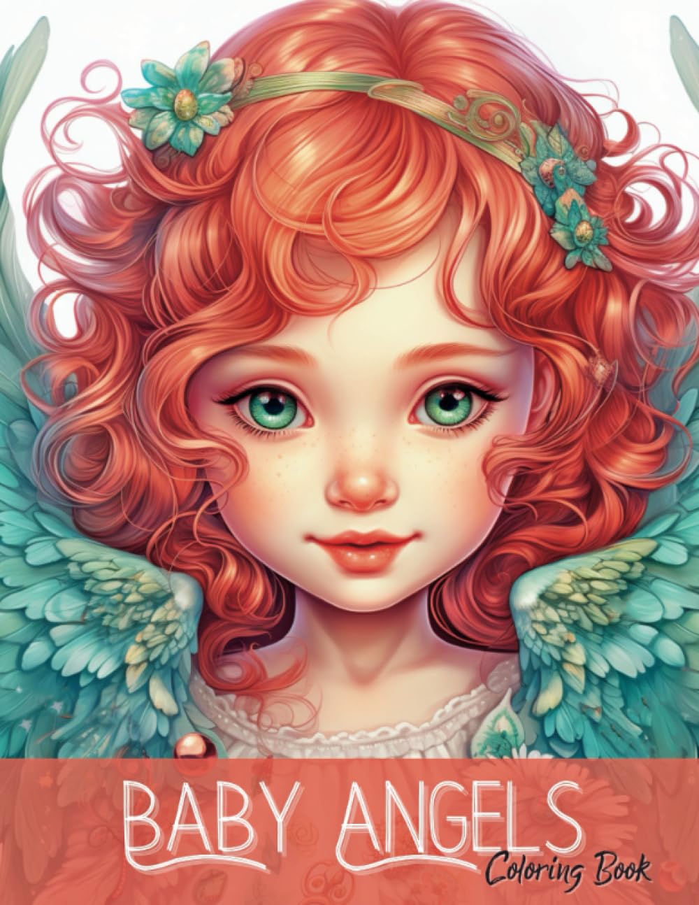 Baby Angels Coloring Book: 30 Grayscale Portraits Featuring Heavenly ...