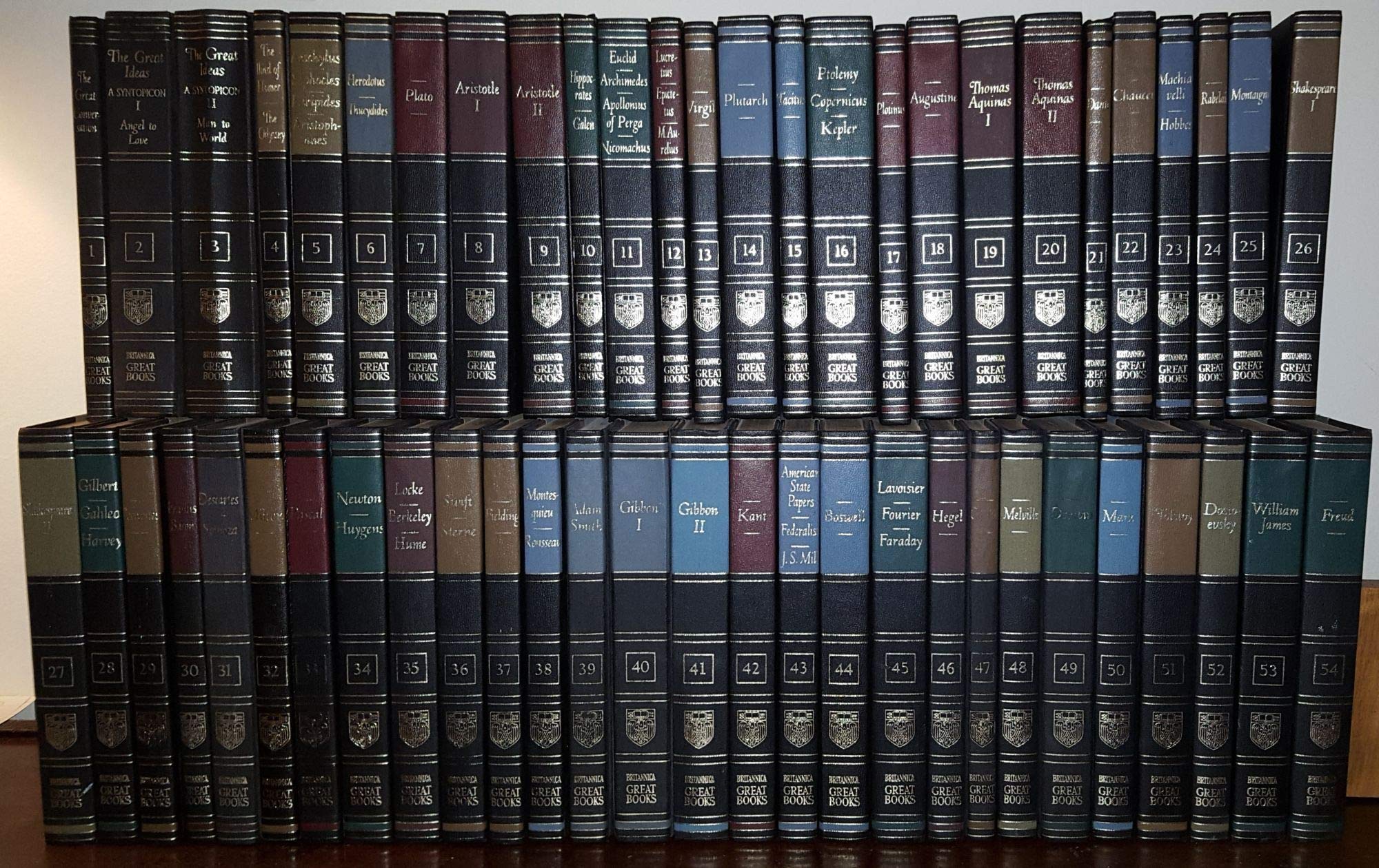 Britannica Great Books of the Western World Set of 54 Hardcovers - 1988 ...