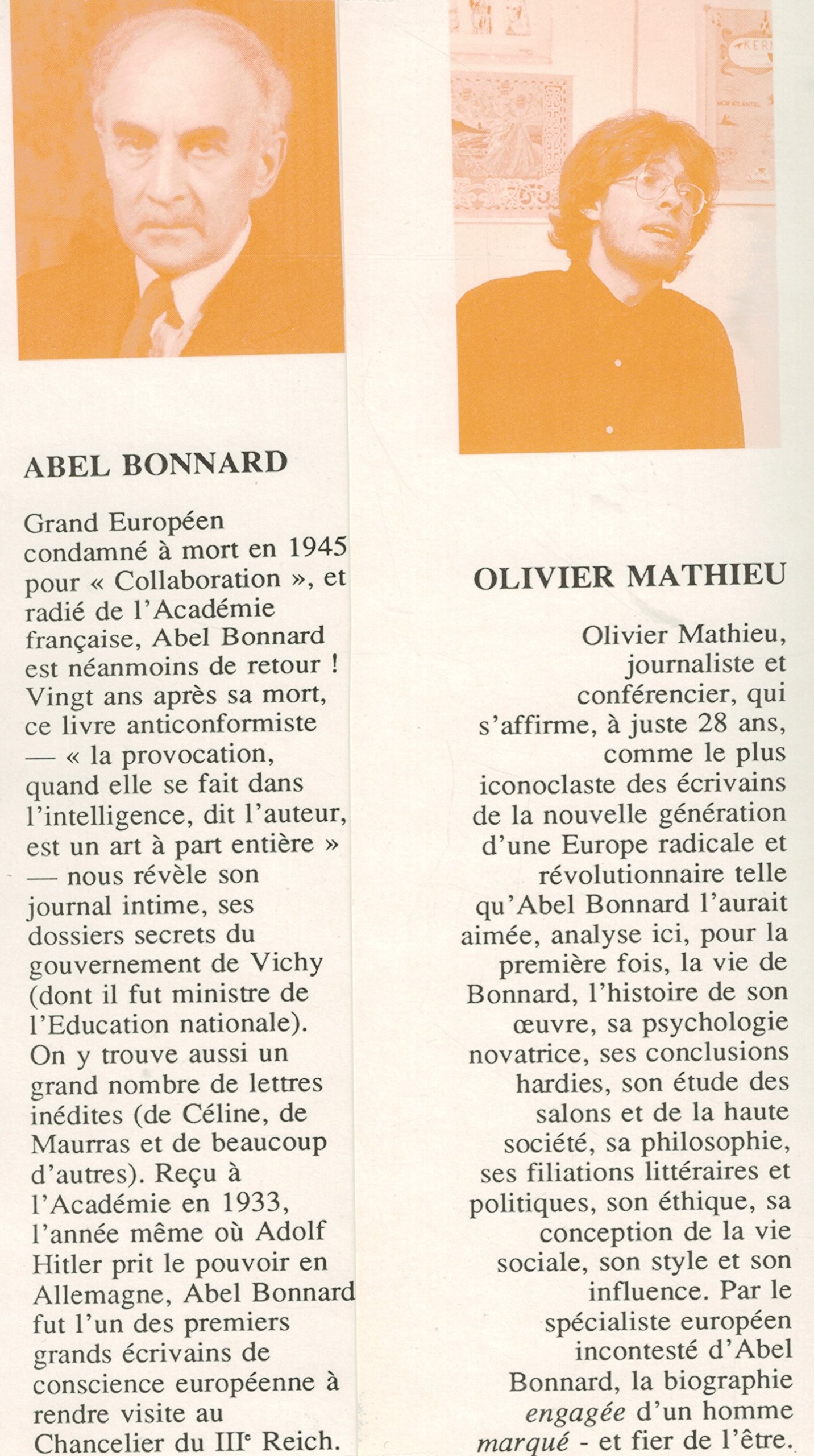 Abel Bonnard, une aventure inachevée by Olivier Mathieu | Goodreads
